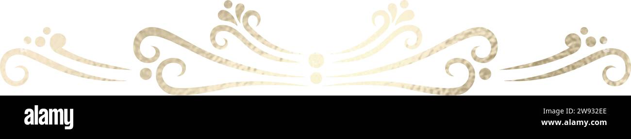 Text divider, border, text border, gold with transparent background ...