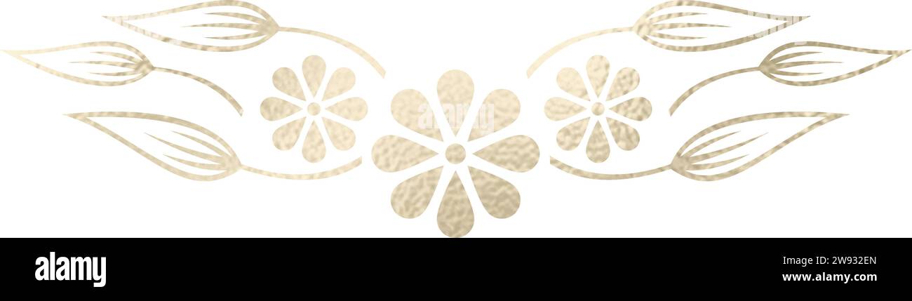 Text divider, border, text border, gold with transparent background ...