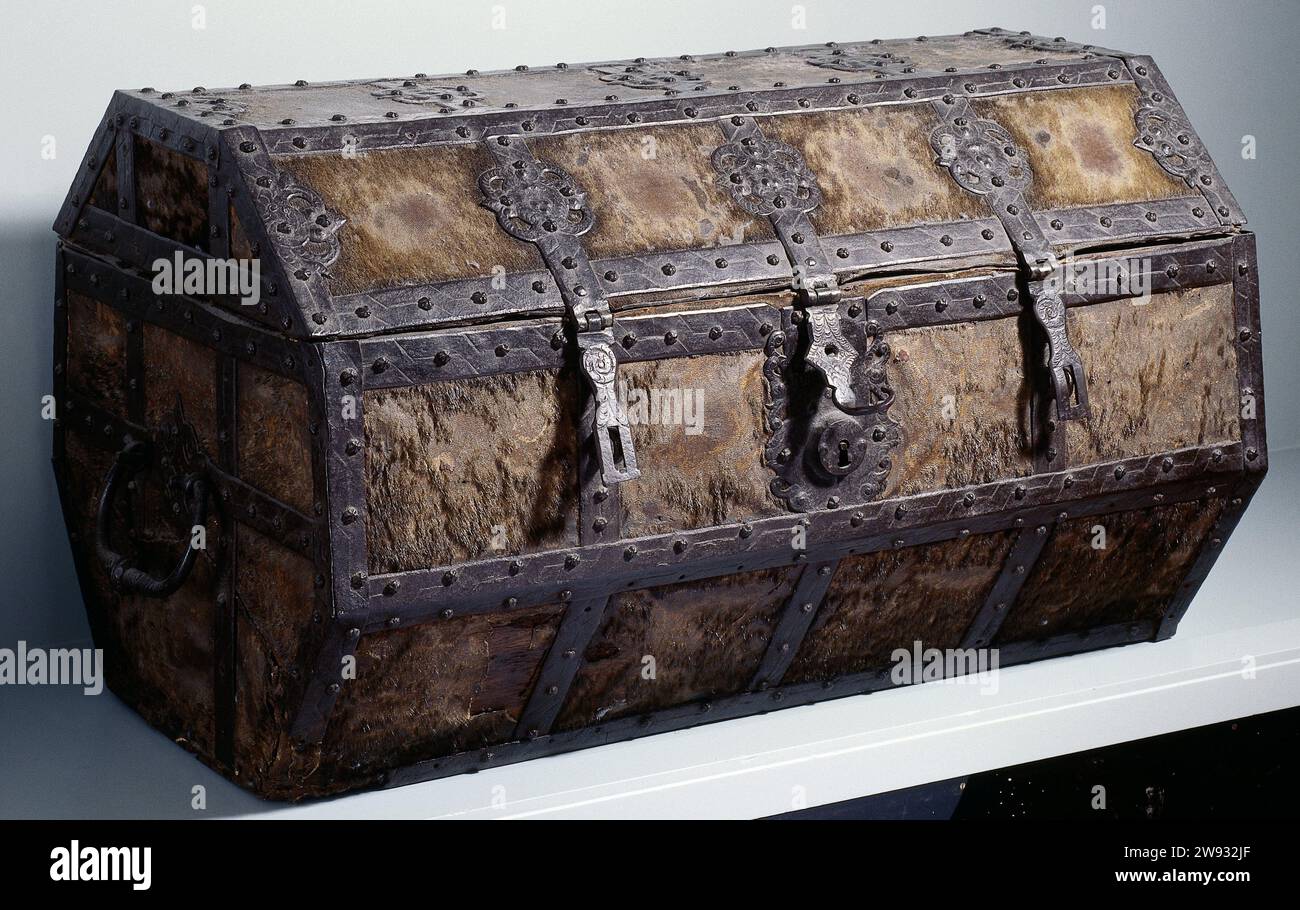 Zeemanskist, anonymous, 1700 - 1800 Case of oak, covered with a seal ...