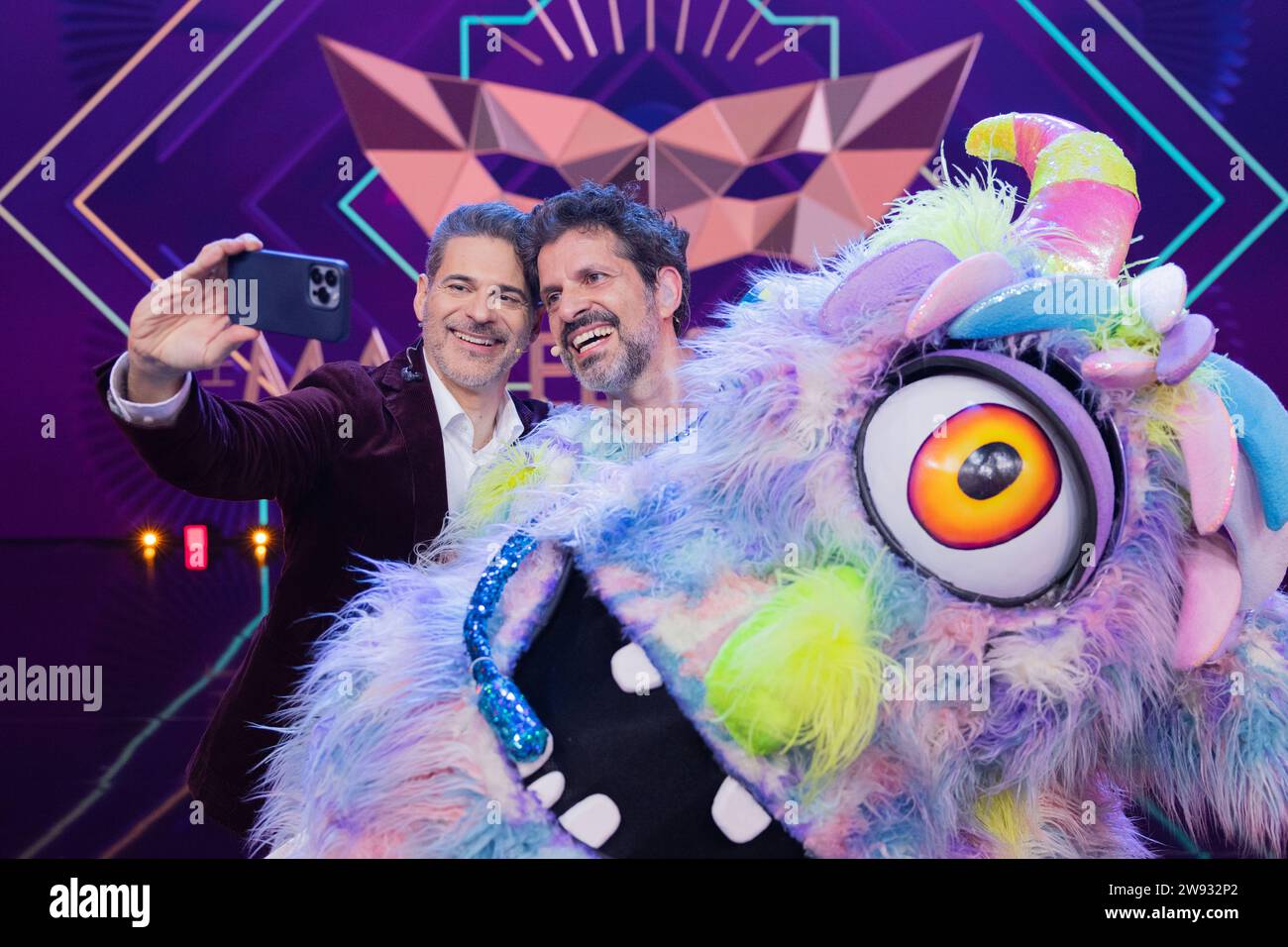 Cologne, Germany. 23rd Dec, 2023. Pasquale Aleardi (r), actor, appears ...