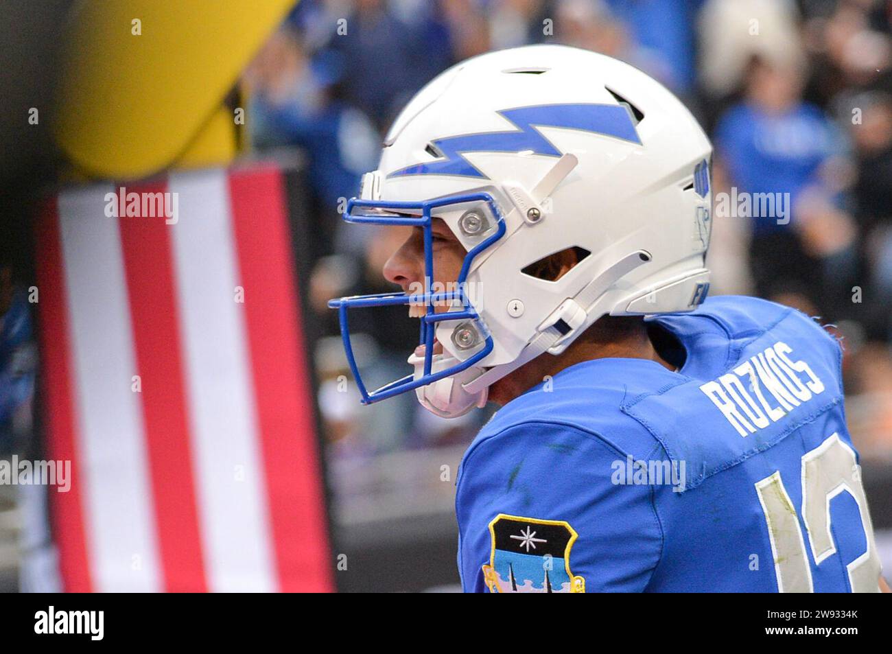 December 22, 2023: Air Force Falcons wide receiver Jared Roznos (13 ...