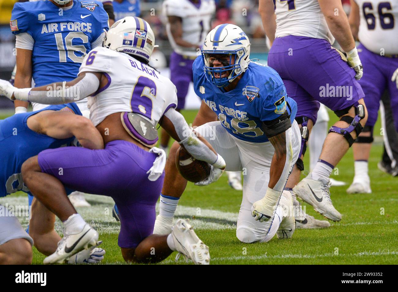 December 22, 2023: Air Force Falcons defensive end Jayden Thiergood (48 ...