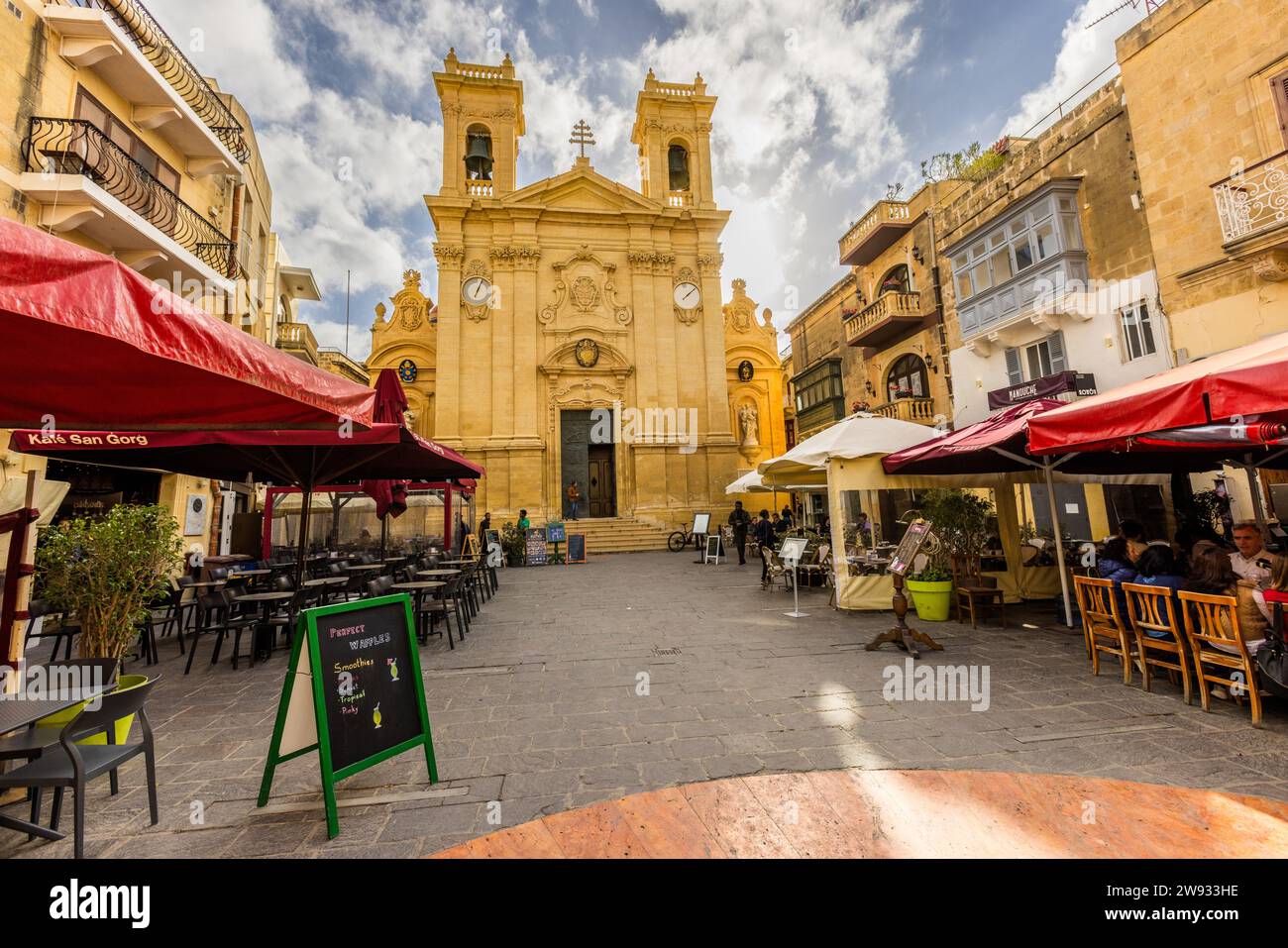 In the streets of Gozo's island capital Victoria, which is called Rabat ...