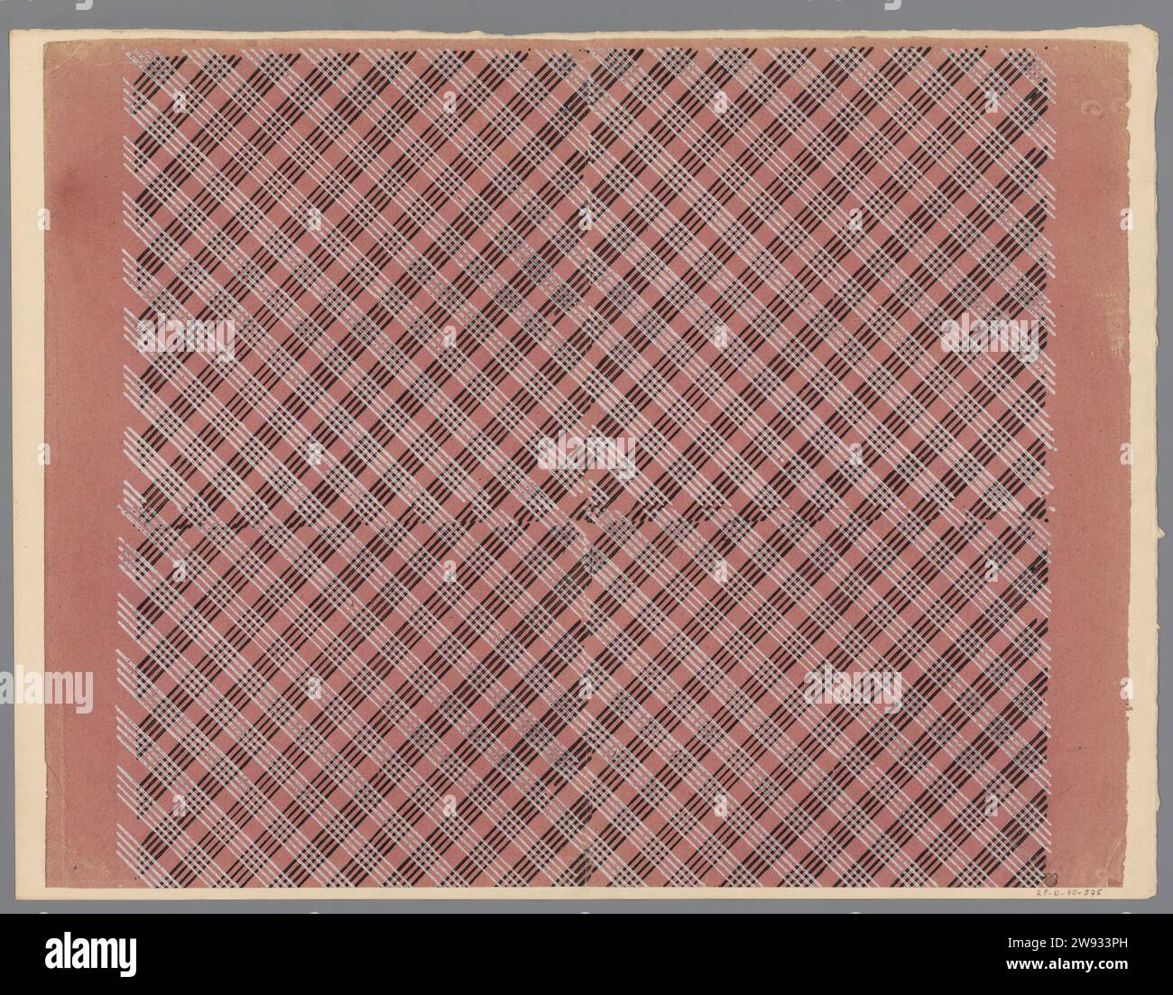 Leaf with diagonal lines, anonymous, 1800 - 1900 Leaf with windscreen ...