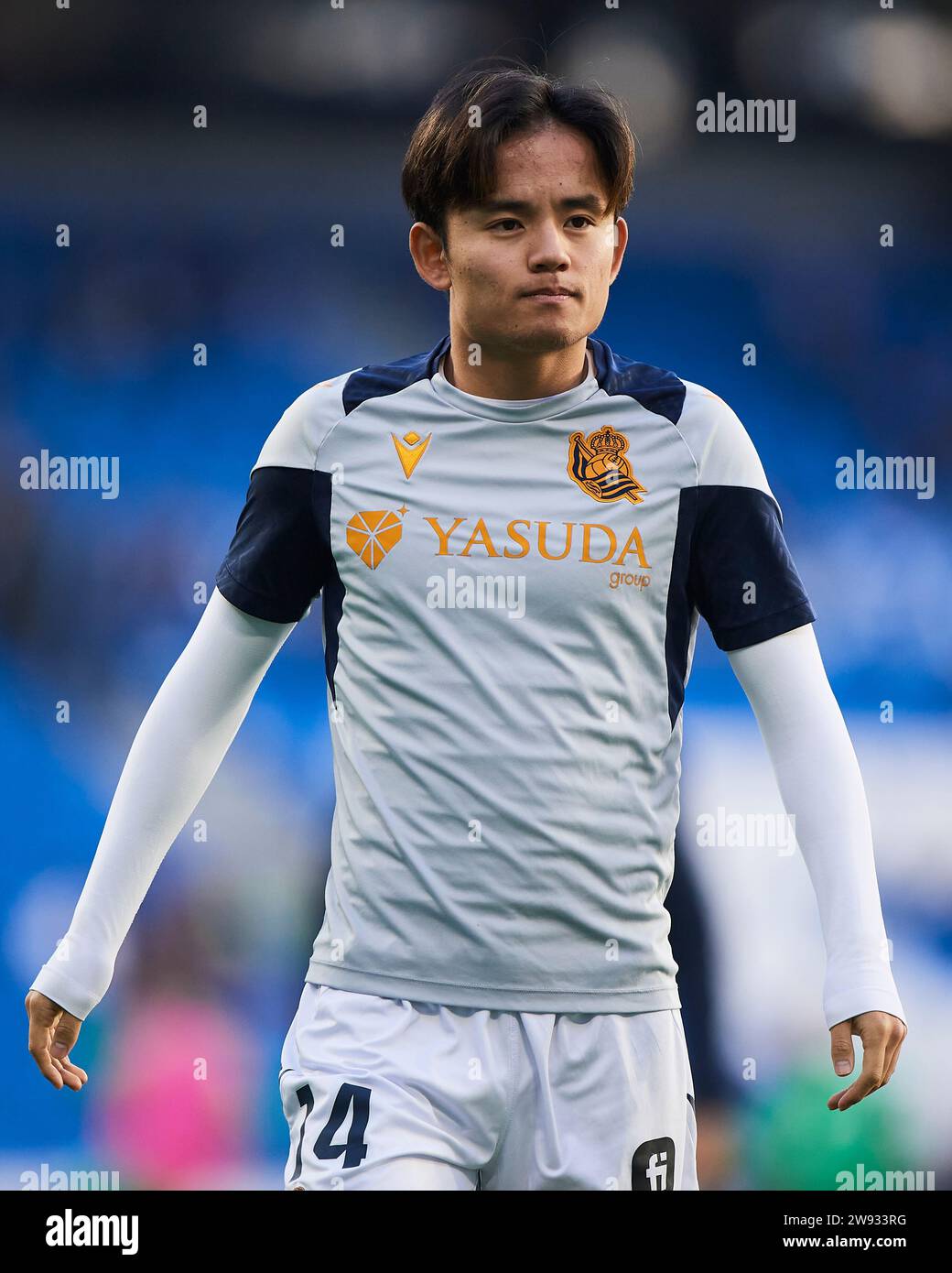 Takefusa Kubo of Real Sociedad looks on during the LaLiga EA Sports ...