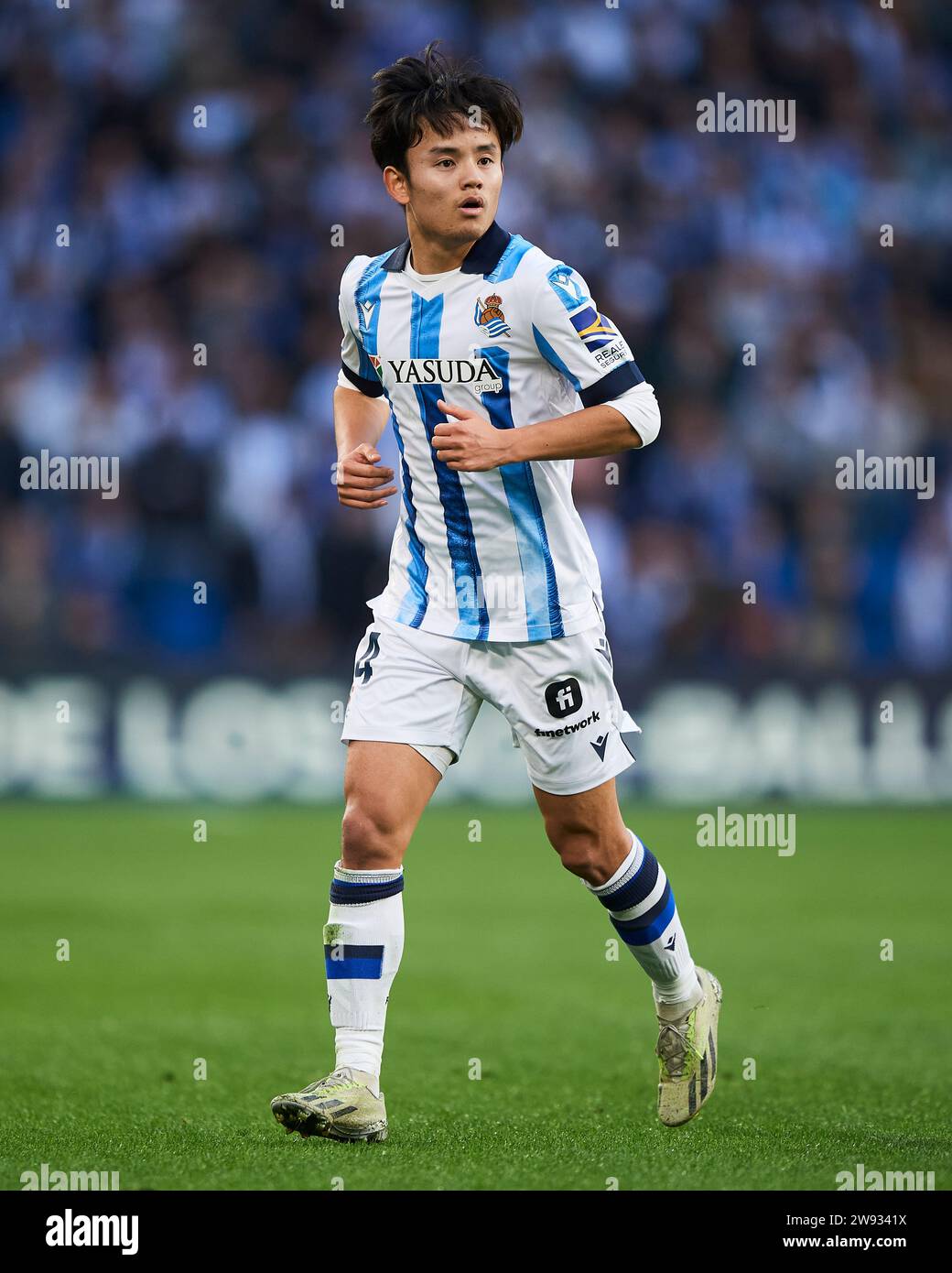 Takefusa Kubo of Real Sociedad looks on during the LaLiga EA Sports ...