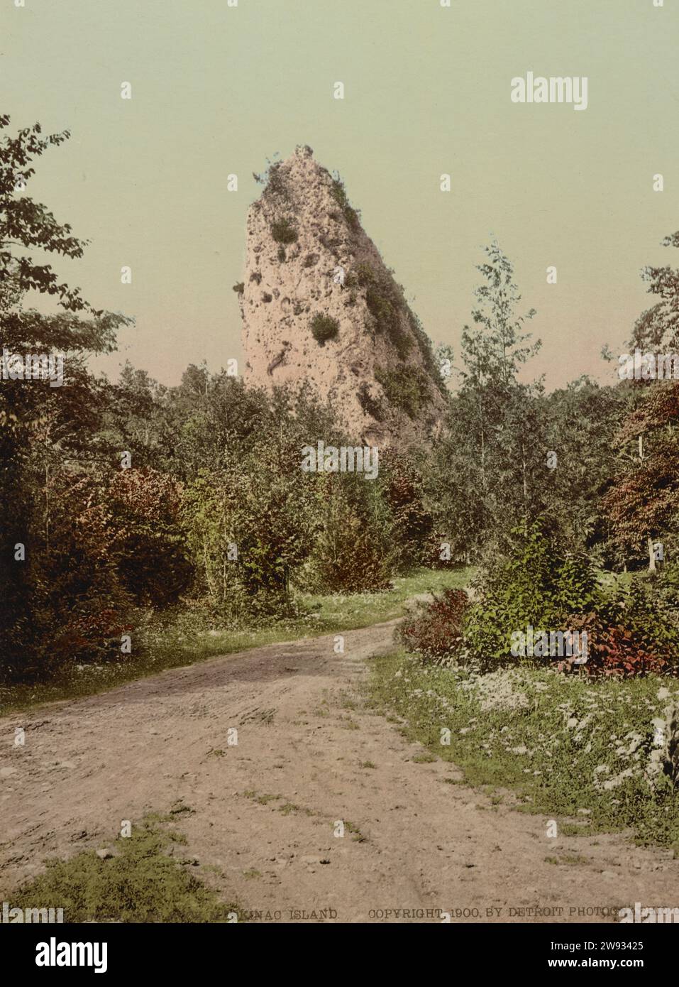 Sugar Loaf, Mackinac Island, Michigan 1900 Stock Photo - Alamy