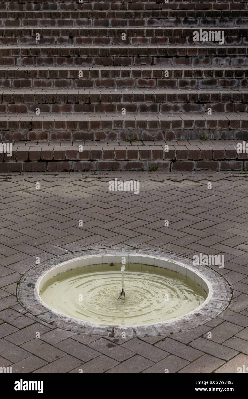 Fountain, device that makes water come out in different places Stock ...