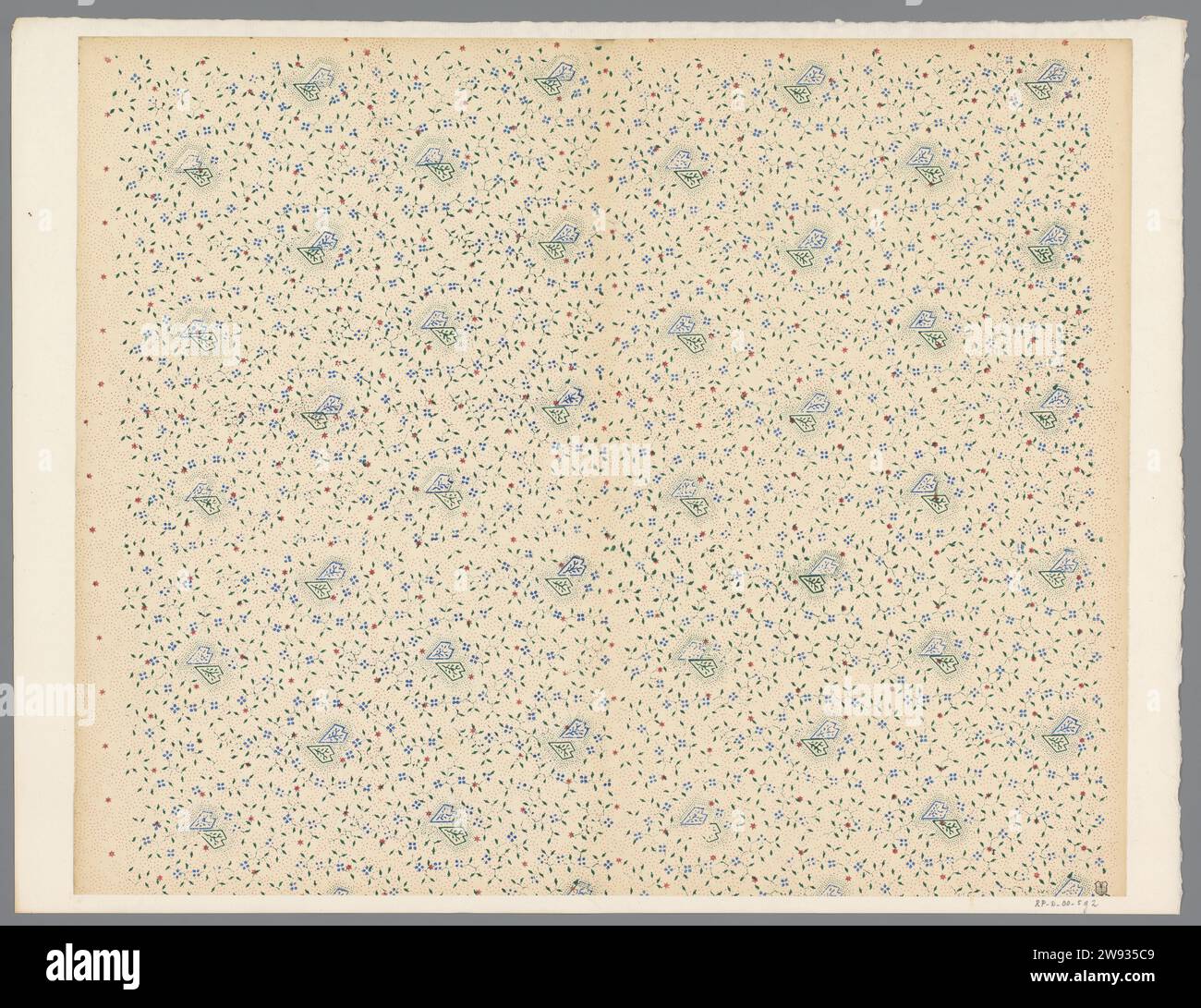 Sheet With Spreading Pattern Of Diamond Pattern Between Ranks And Stars