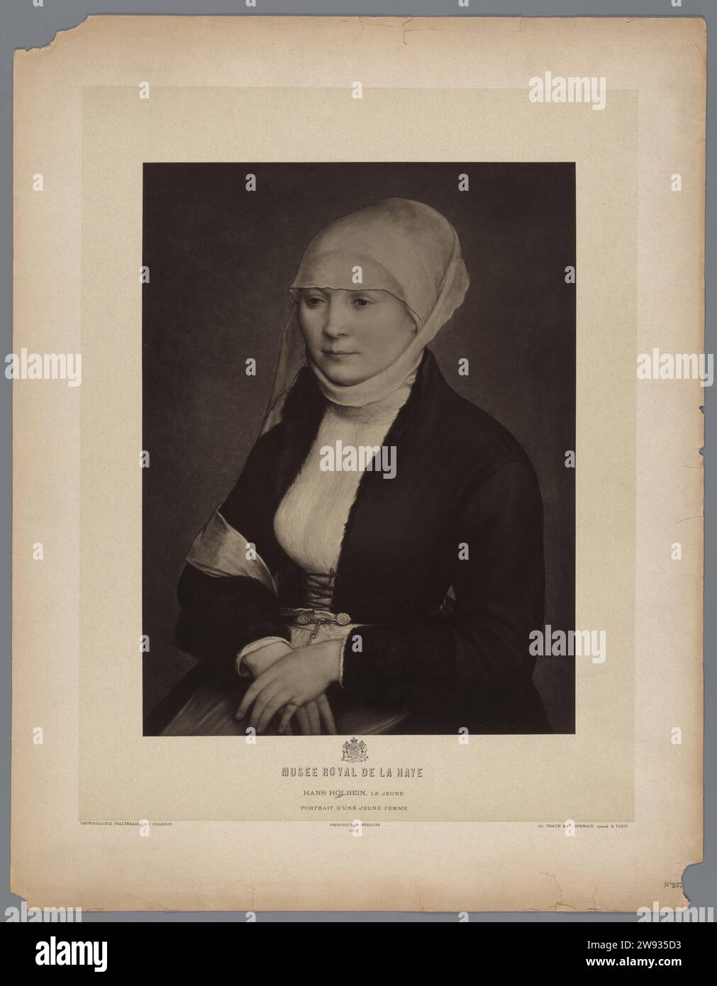 Photo production of a painting by Hans Holbein de Jongere, 'Portrait of ...