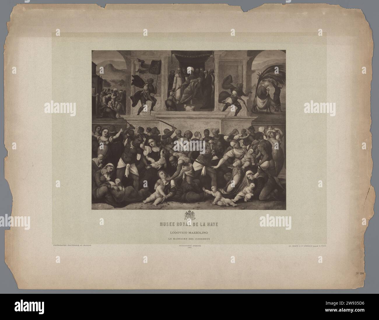Photo production of a painting by Lodovico Mazzolino, 'De Kindermoord ...
