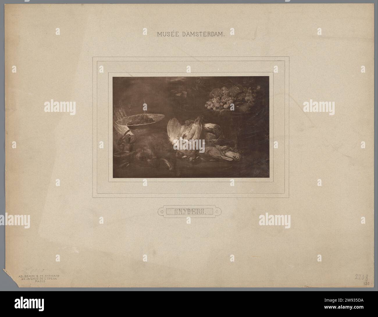 Photo production of a painting by Frans Snijders, 'Still life with ...