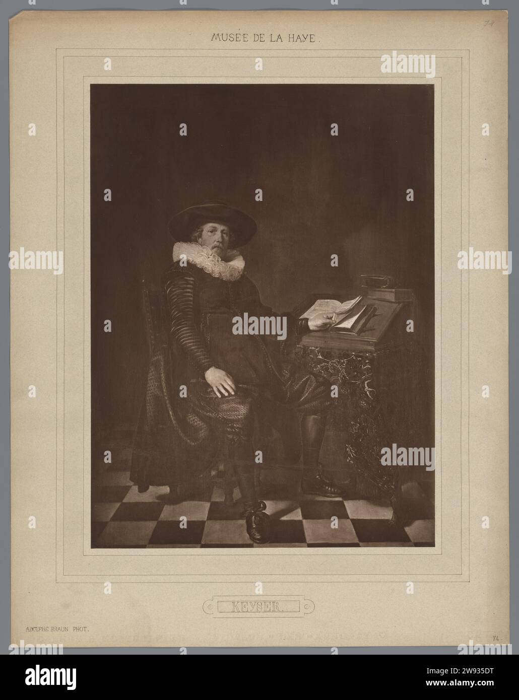 Photo production of a painting by Thomas de Keyser, 'Portrait of a ...