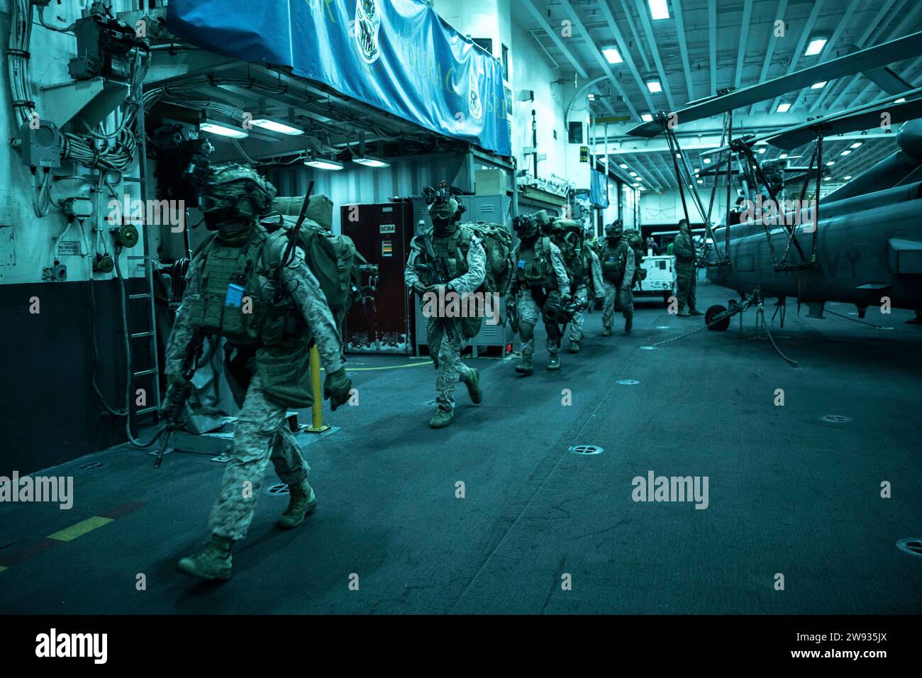 U.S. Marines attached to Bravo Company, Battalion Landing Team 1/5 ...