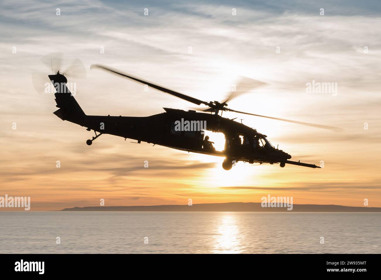 PACIFIC OCEAN (Dec. 10, 2023) - A U.S. Army MH-60M Black Hawk attached ...