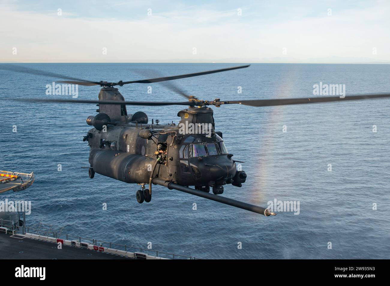 PACIFIC OCEAN (Dec. 10, 2023) - A U.S. Army MH-47G Chinook attached to ...