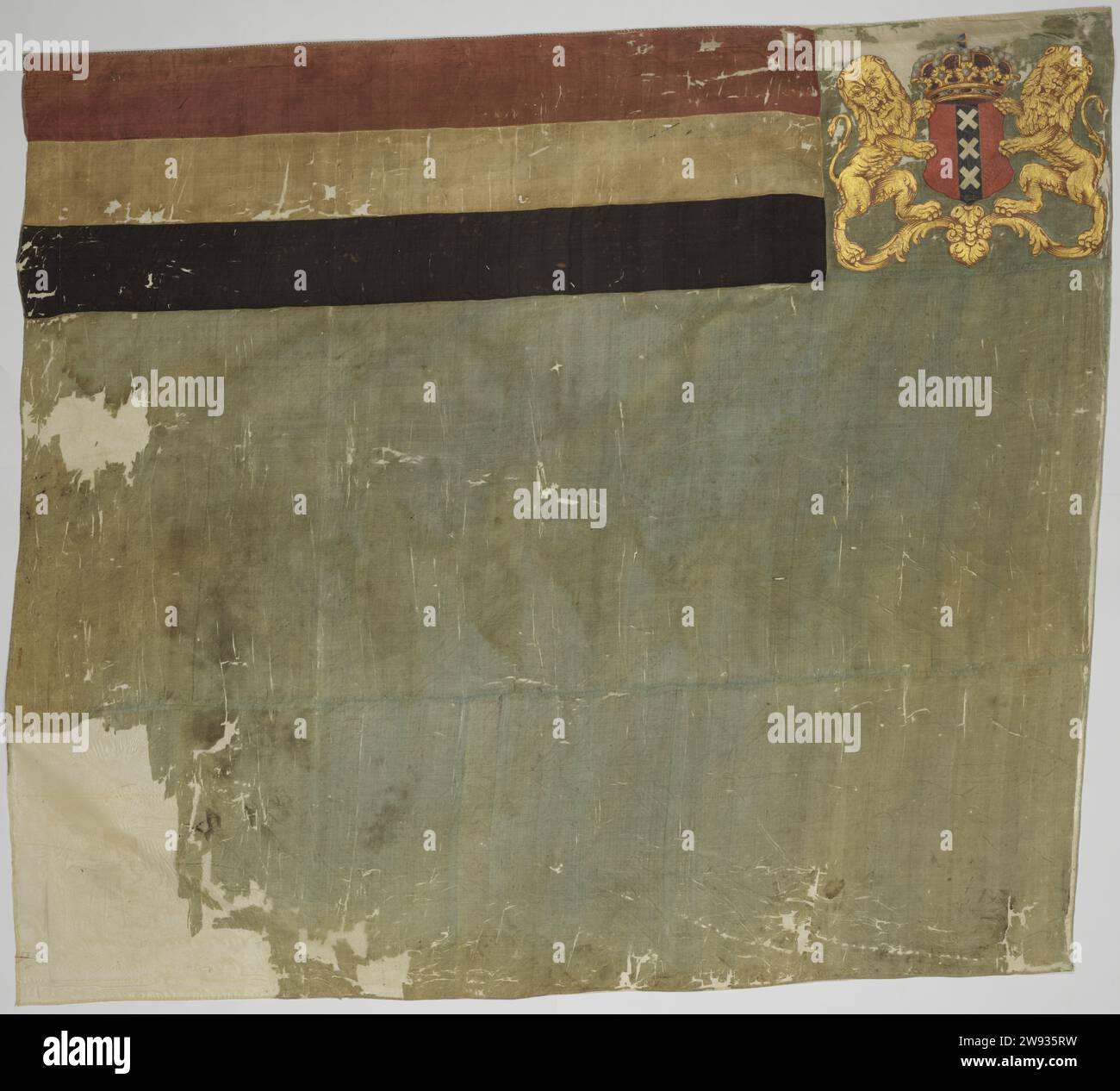 Banner of the Blue Regiment, Anonymous, 1700 - 1800 Light blue banner ...