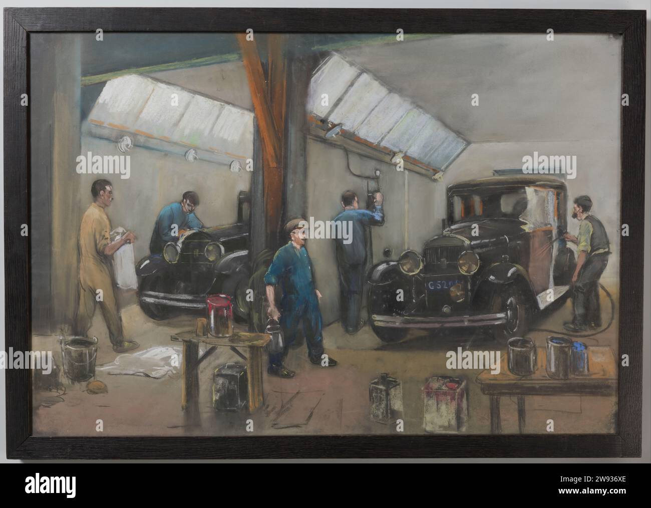 Car workshop of the Amsterdamsche carriage Company (Arm), Herman ...