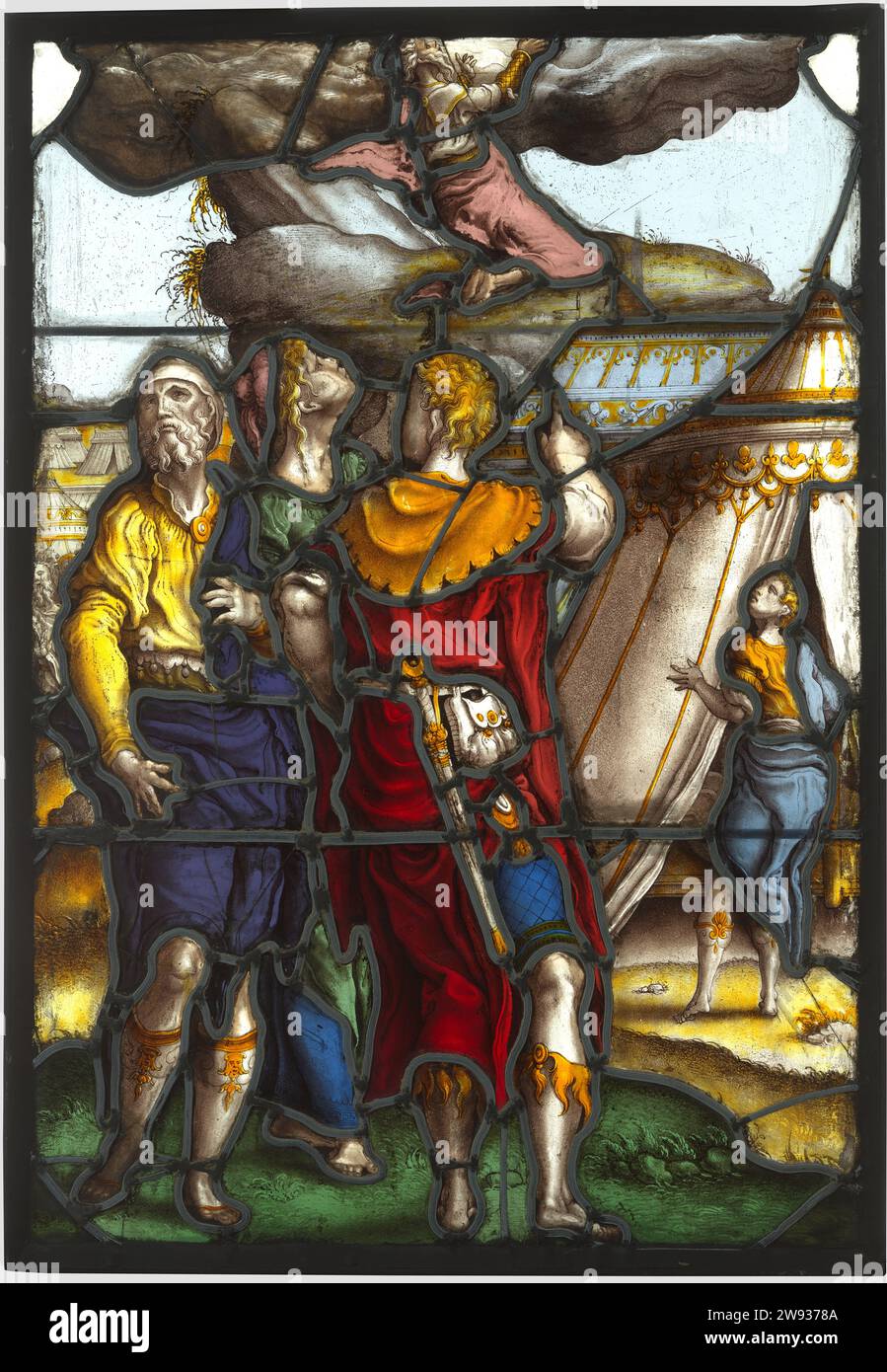 Window with Moses on Mount Sinai, Pieter Coecke van Aelst (I) (Circle ...