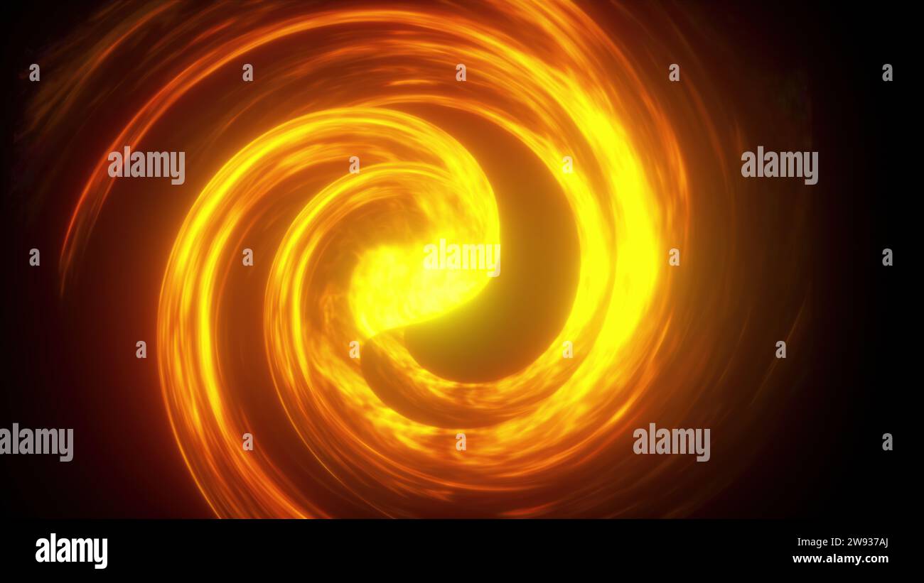 Bright spiral fire. Computer generated 3d render Stock Photo - Alamy