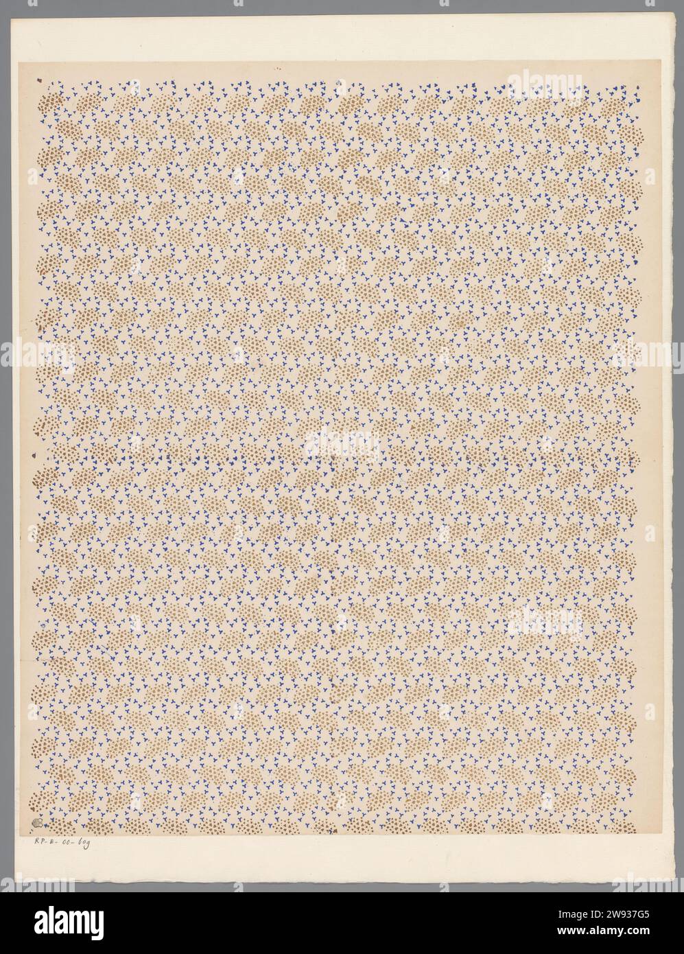 Leaf pattern of dot cloud between Y -shapes, Anonymous, 1800 - 1900 ...