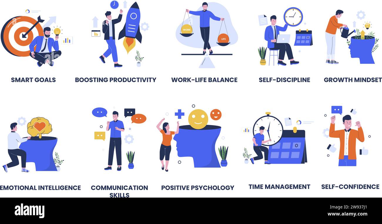 Personal productivity Stock Vector Images - Alamy