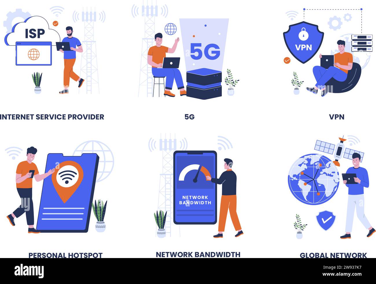 Public 5g Stock Vector Images - Alamy