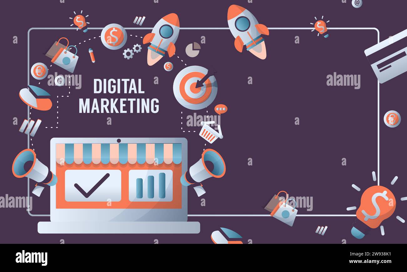 Digital marketing banner hi-res stock photography and images - Alamy