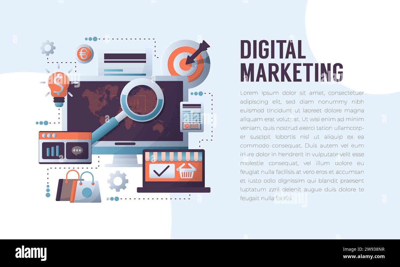 Digital marketing banner hi-res stock photography and images - Alamy