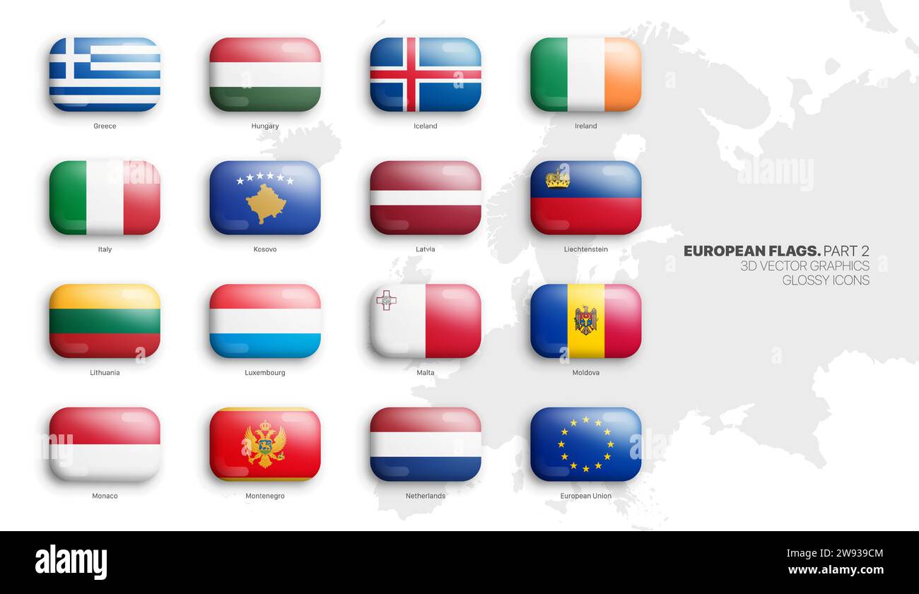 Flags of european countries hi-res stock photography and images - Alamy