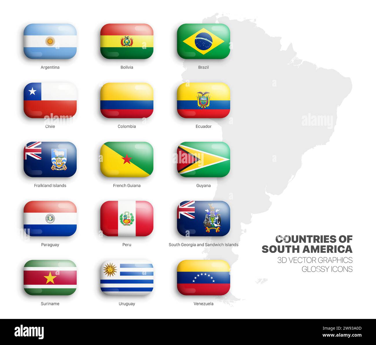 Country flags rounded hi-res stock photography and images - Alamy