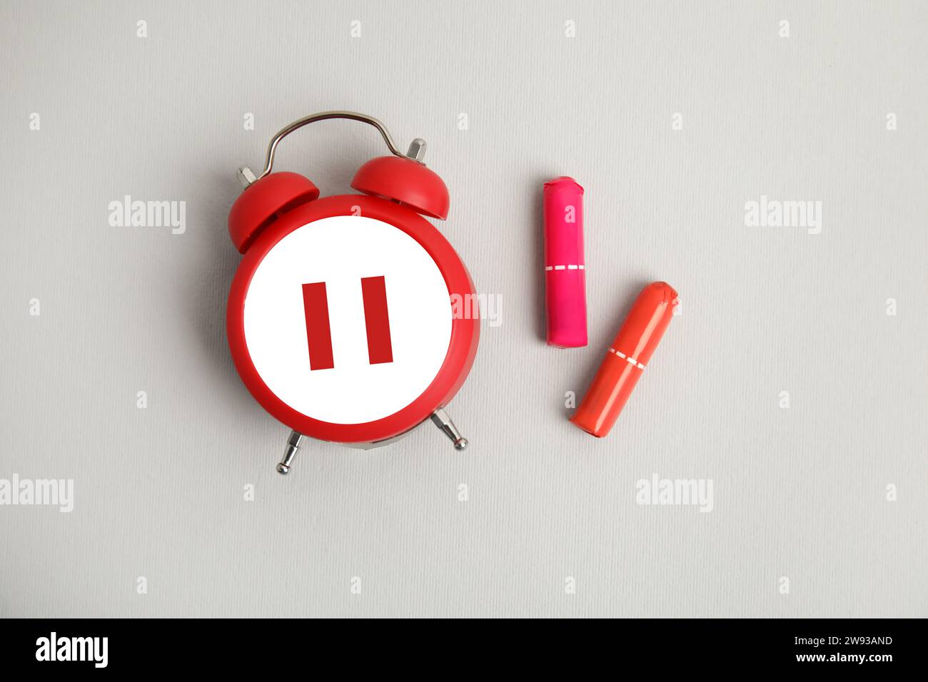 Menstrual cycle concept clock hi-res stock photography and images - Alamy