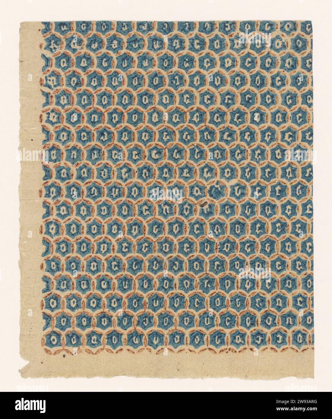 Leaf Pattern Of Switched Motif Anonymous 1750 1900 Leaf With