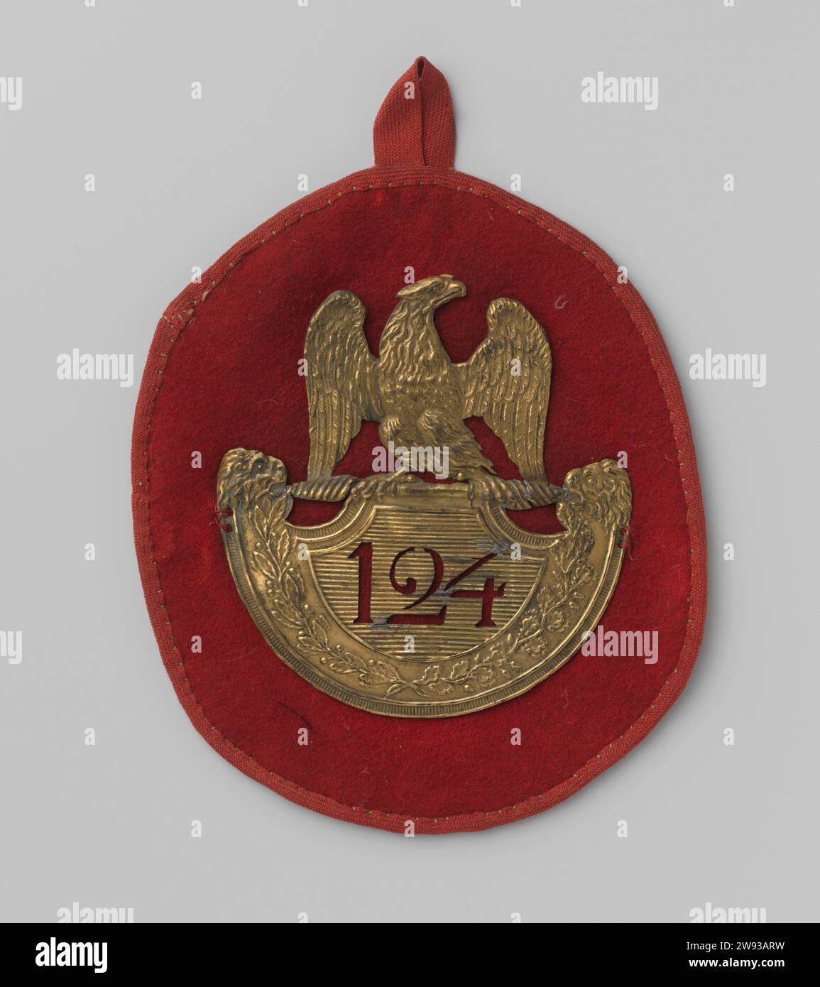 Sjakoplate for Sjako Officer of the 124th Infantry Hollanders, French ...