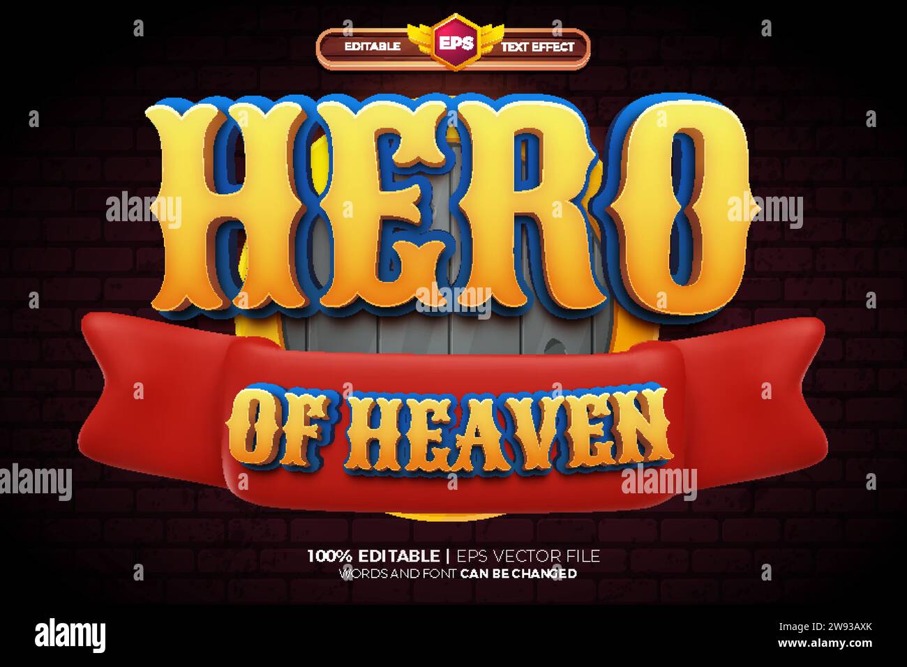 Kids 3d text style effect hi-res stock photography and images - Alamy