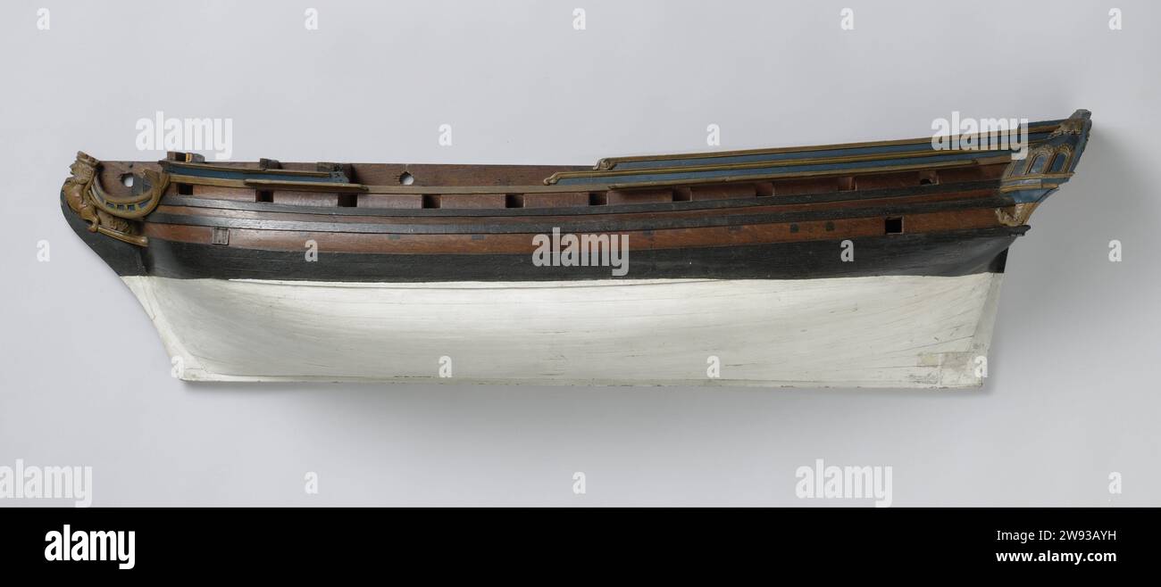 Half Model of a 36-Gun Frigate, anonymous, c. 1780 ship model. half ...