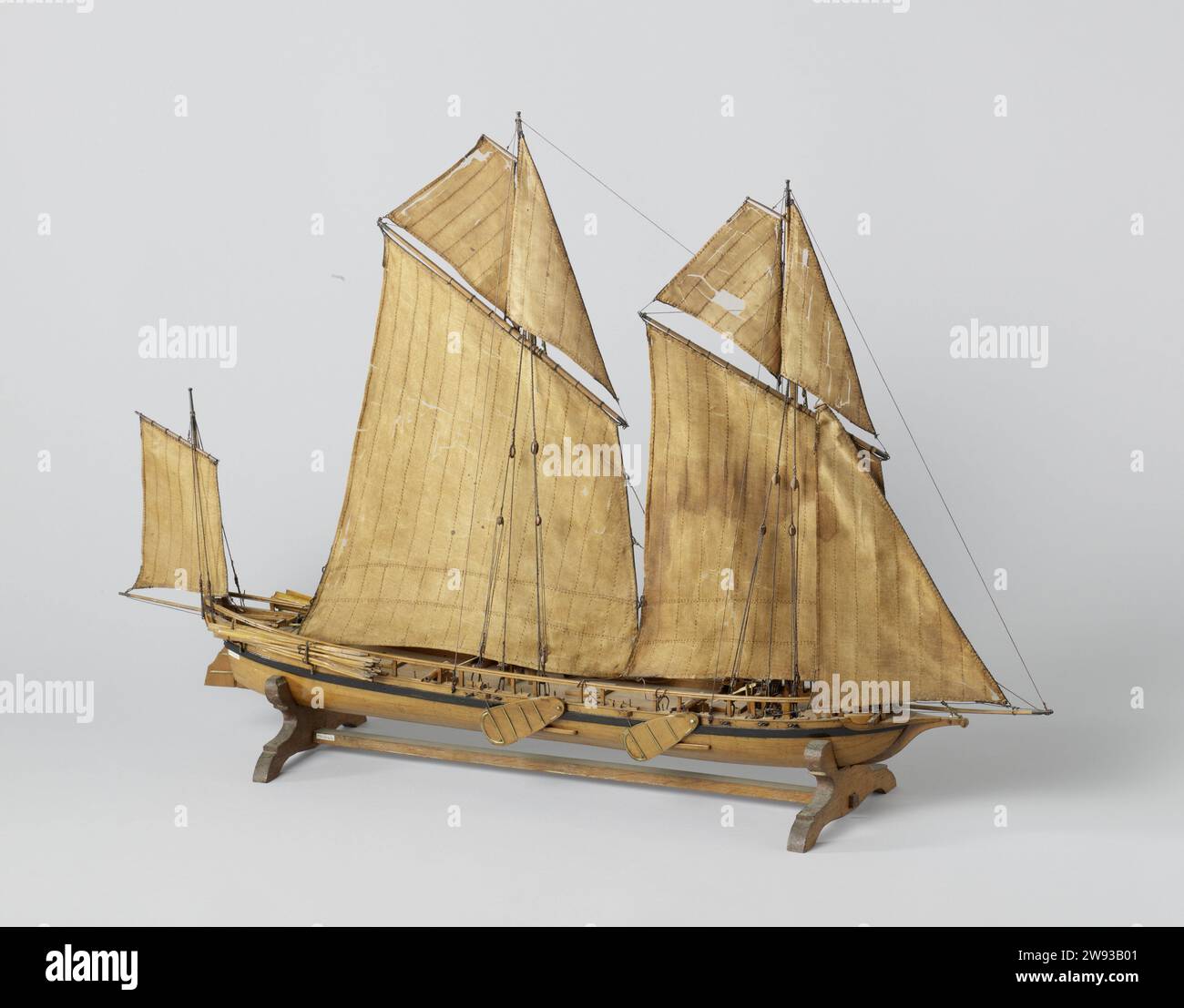Model of A War Galley, Jochem Pietersz. Asmus, c. 1800 - c. 1807 ship ...