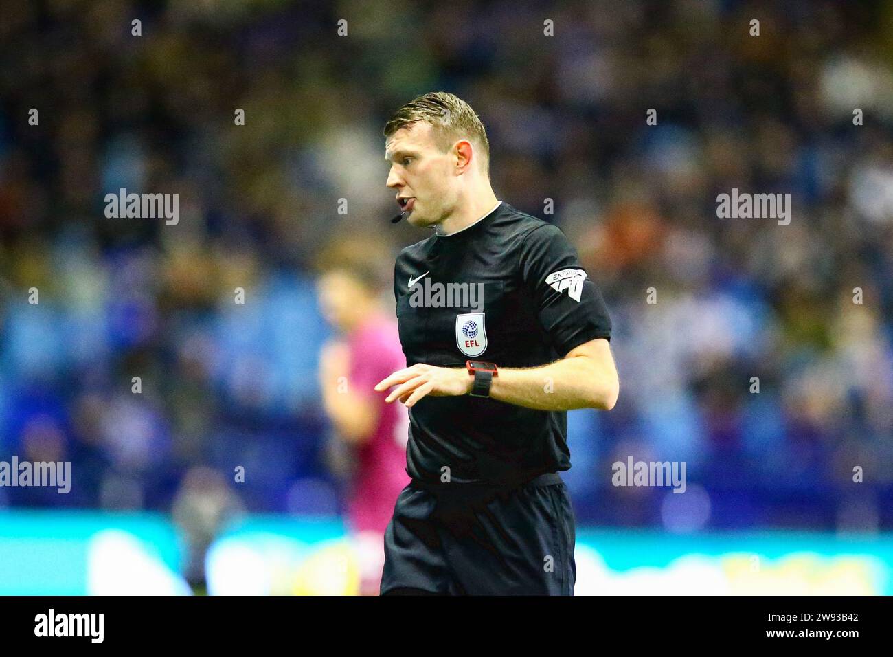 Hillsborough Stadium, Sheffield, England - 23rd December 2023 Referee ...