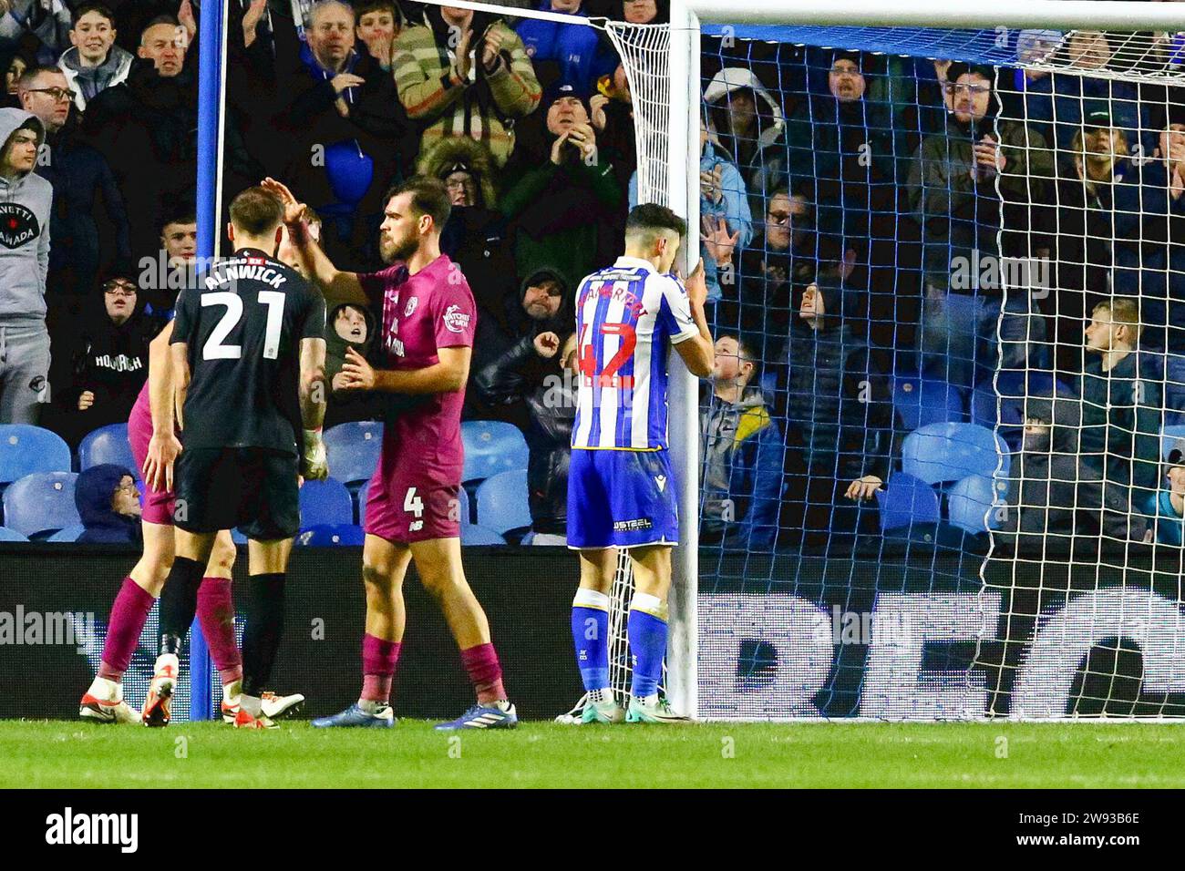 Hillsborough Stadium, Sheffield, England - 23rd December 2023 Bailey ...