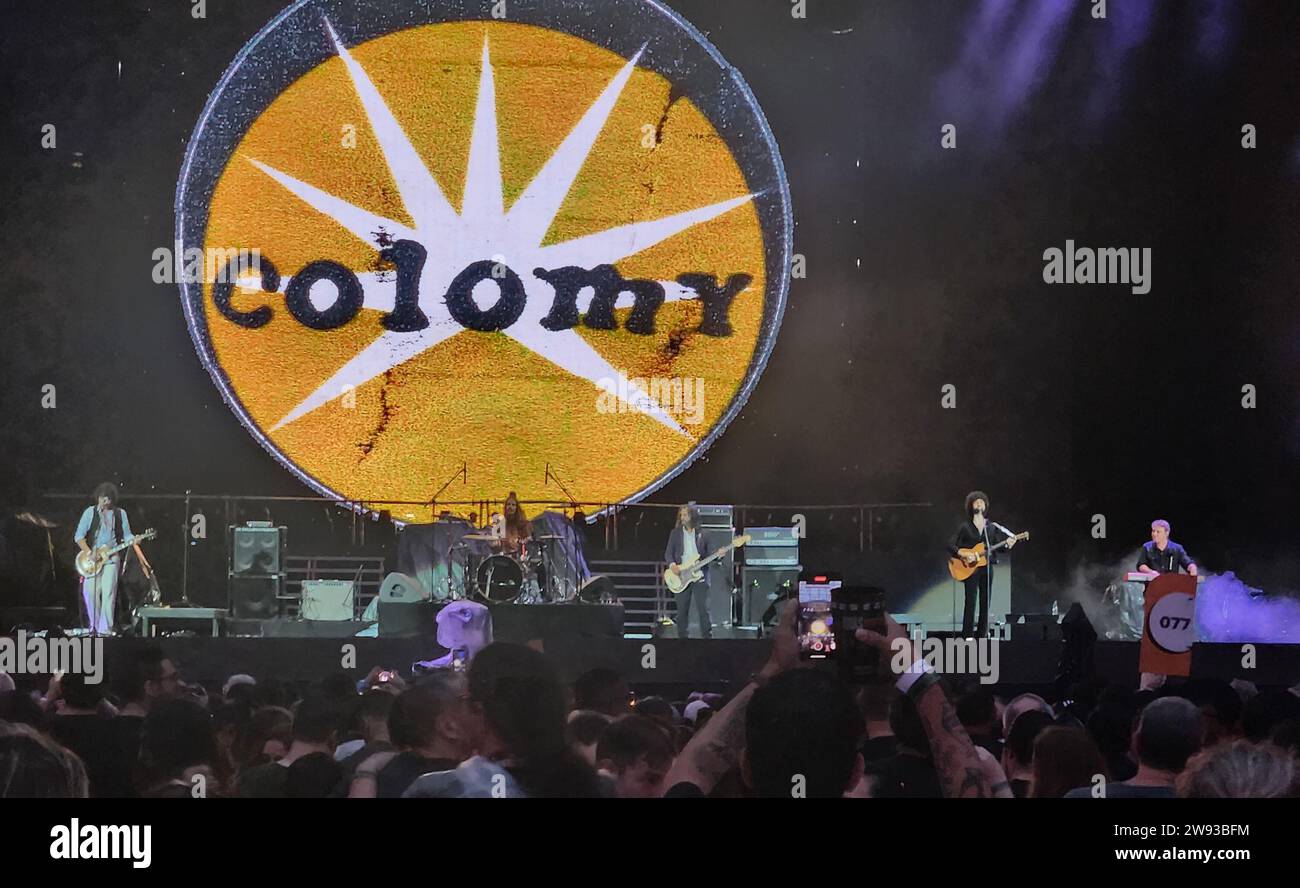 Sao Paulo, Brazil. 23rd Dec 2023. The band Colomy is opening for the ...