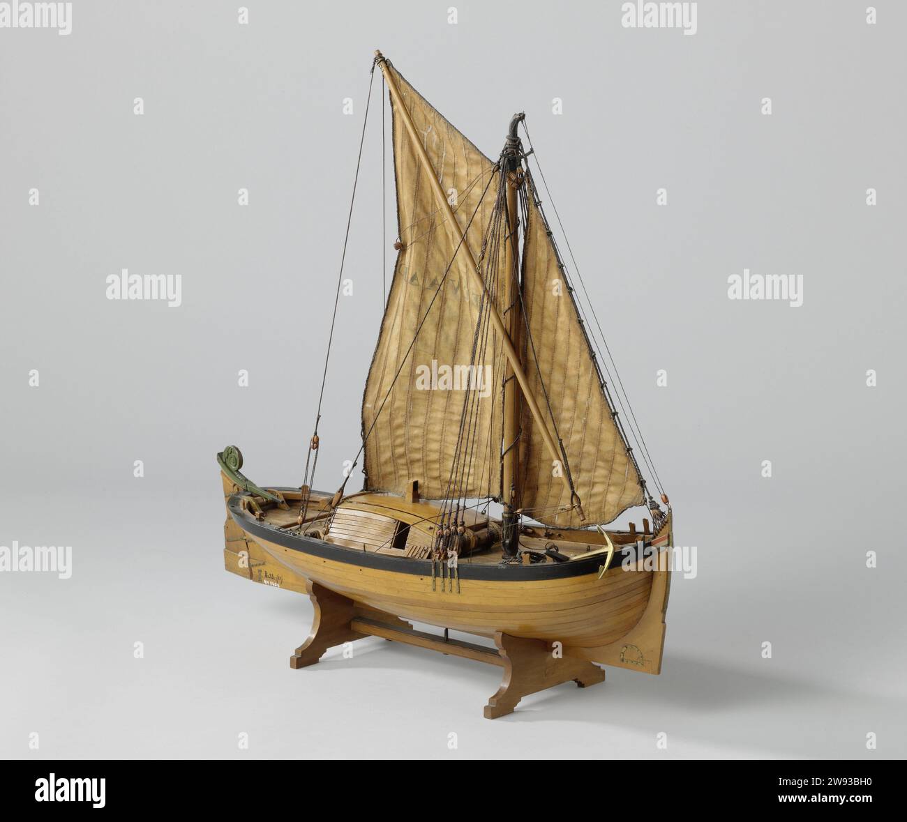 Model of a Marker Waterschip, anonymous, c. 1800 - c. 1850 ship model ...