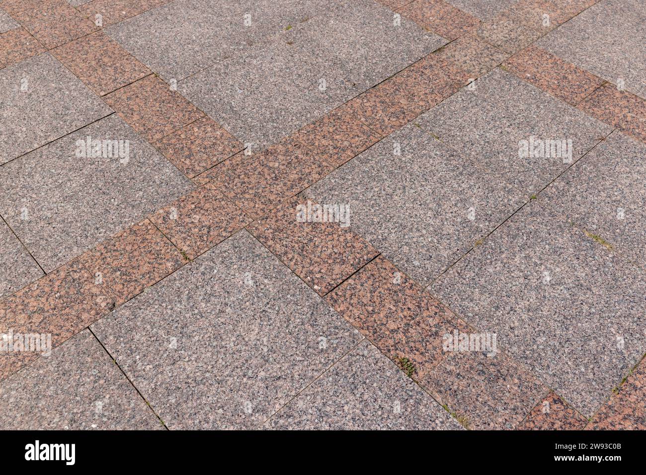 tiles on the road for pedestrians, part of the pedestrian road is made ...