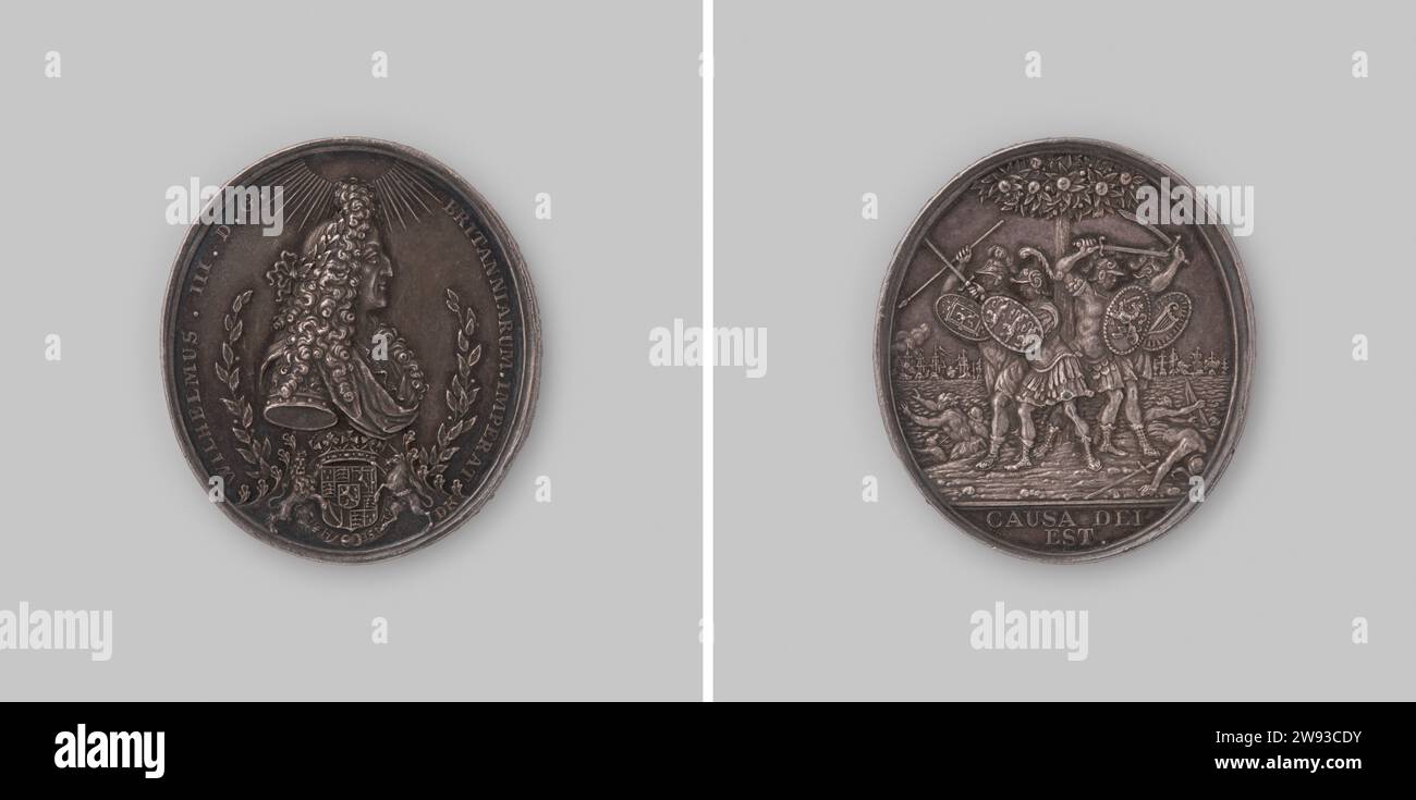 Pacification of Ireland, 1691, D. Koene, 1691 medal. history medal Oval ...