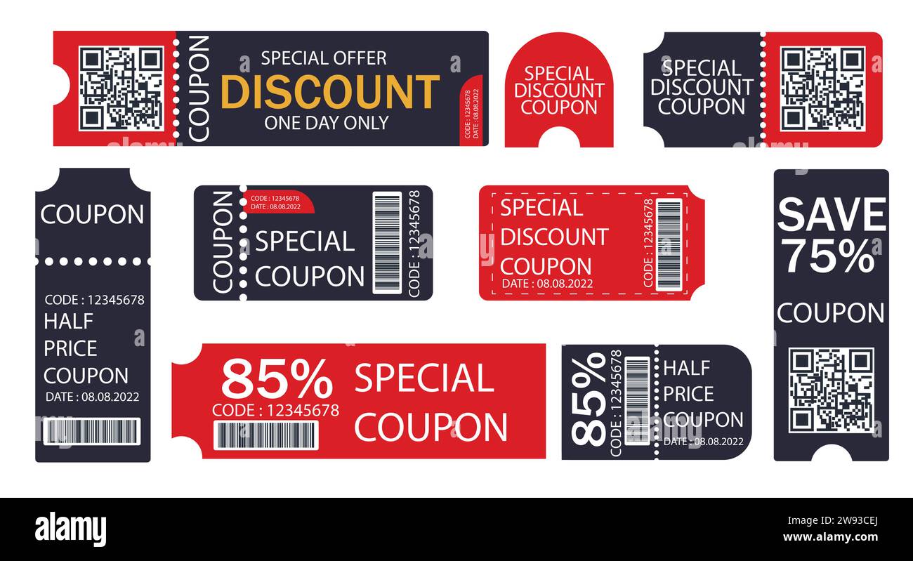 Voucher promo Stock Vector Images - Alamy