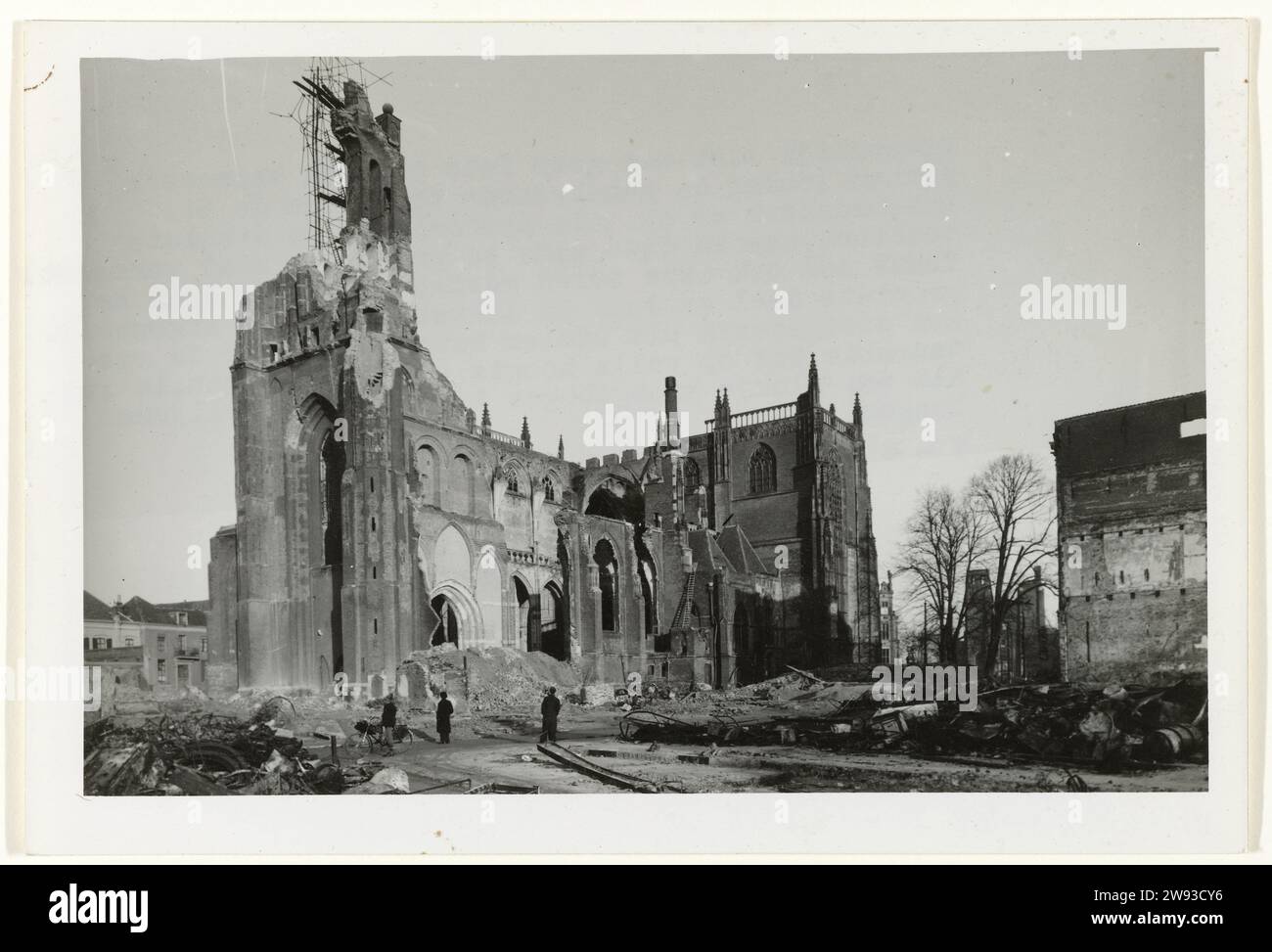 Destroyed Eusebiuskerk in Arnhem, Anefo, 1945 - 1946 photograph The ...