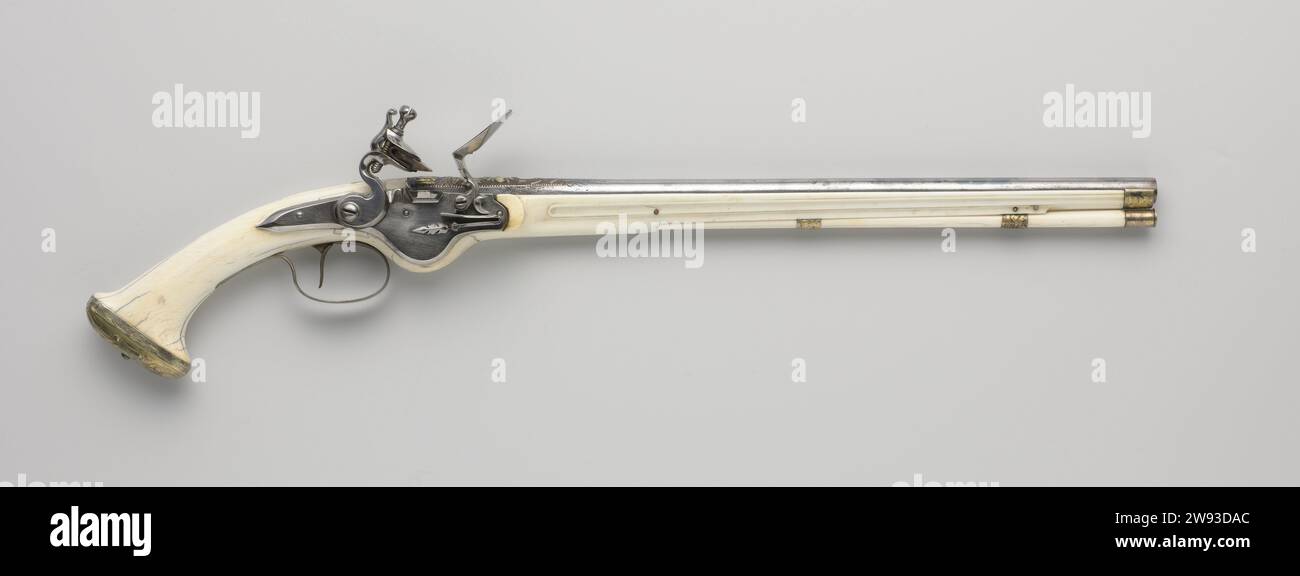 Flint gun with ivory drawer, anonymous, 1655 - 1660 flintlock pistol ...