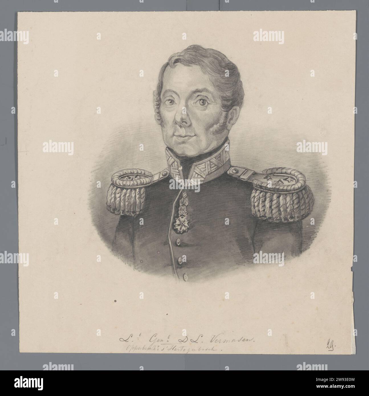 Lt. Gen D.L. Vermasen, supreme commander 's-Hertogenbosch, Cornelis ...