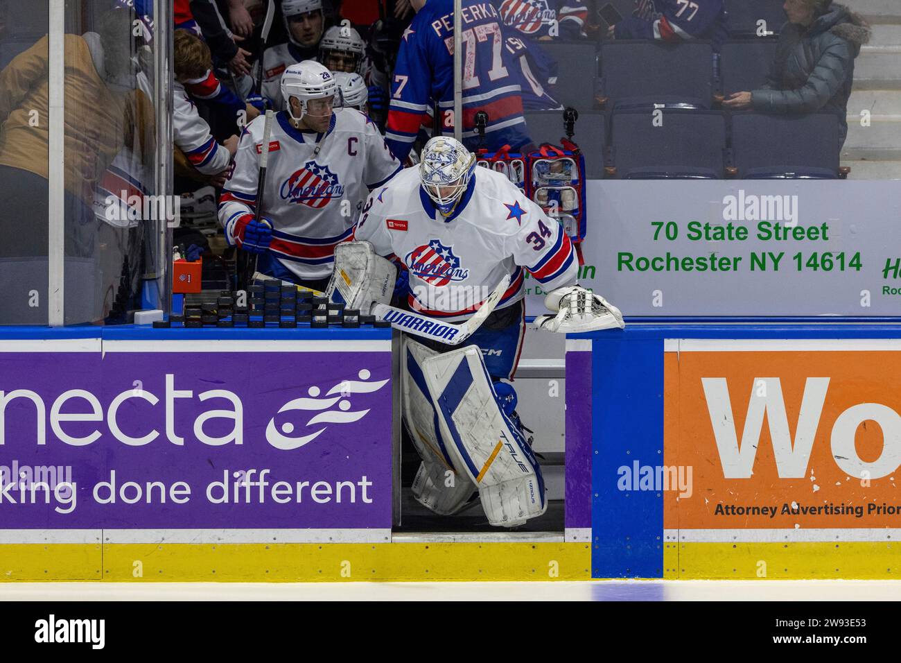 December 20th 2023: Rochester Americans goaltender Dustin Tokarski (34 ...