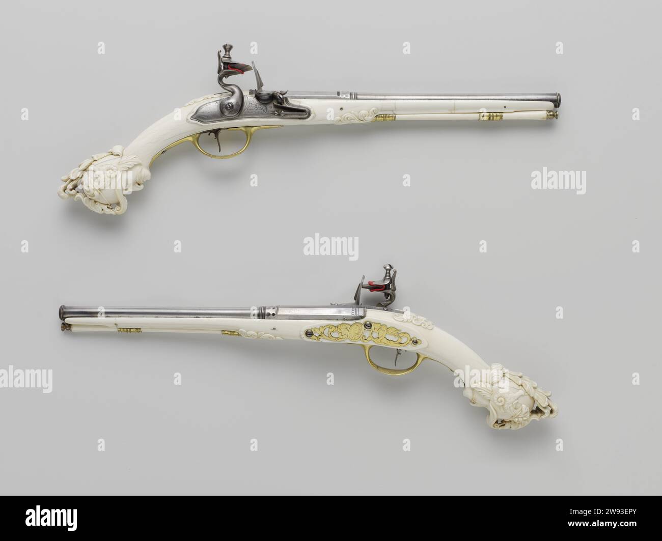 Flintlock pistol with ivory fore-end, Jean Louroux, c. 1665 flintlock ...