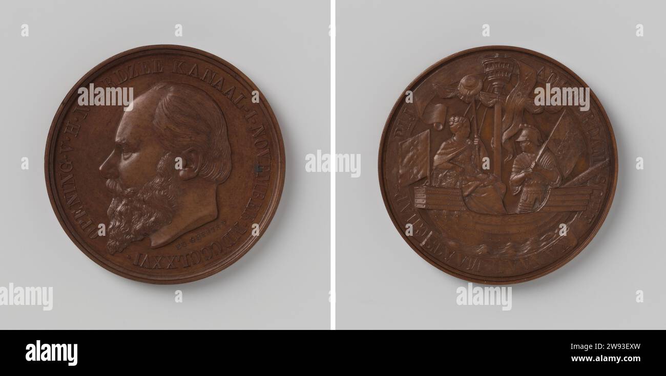 Opening of the North Sea Canal, in honor of William III, King of the ...